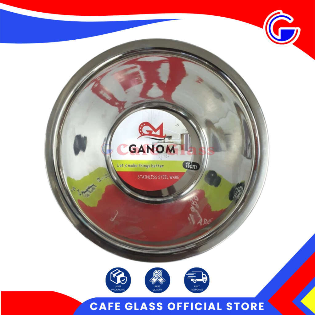 Jual MANGKUK STAINLESS DAPUR 18-40CM TEBAL KILAP GANOM / MIXING BOWL ...