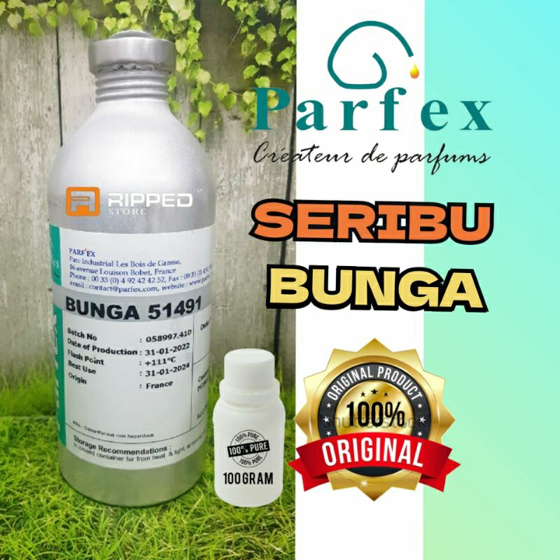 Jual (100ML) BIBIT PARFUM MURNI BUNGA SERIBU BUNGA BY PARFEX ORIGINAL ...