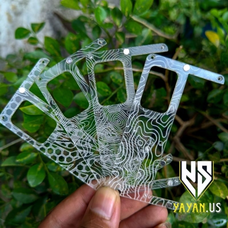 Jual Souvenir Acrylic Clear glossy Inner Plate Motif DOT V2 Kotak ...