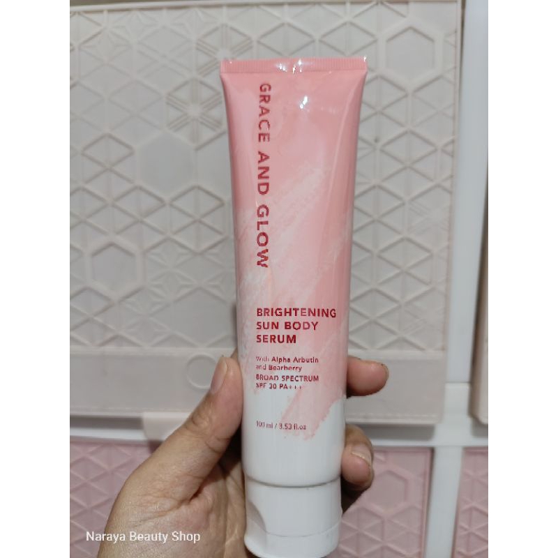 Jual Grace and Glow Brightening Sun Body Serum Broad Spectrum spf 30 PA+++ | Shopee Indonesia