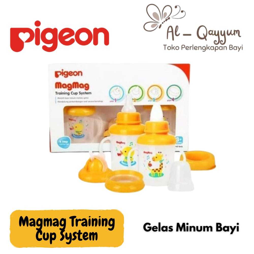 Jual Cangkir Gelas Minum Bayi | Pigeon Magmag Training Cup System ...