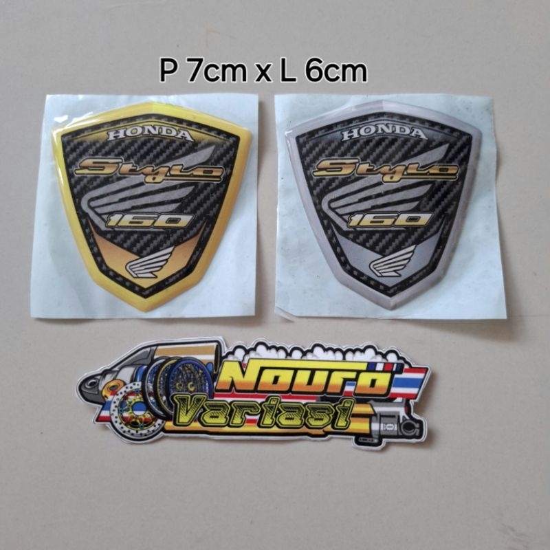 Jual Emblem honda stylo 160 segitiga timbul berkualitas | Shopee Indonesia