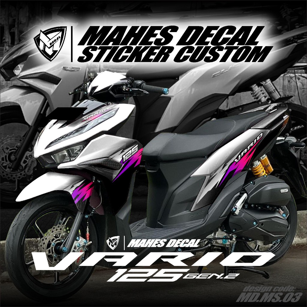Jual (COD) TERBARU Decal Sticker Honda Vario 125 New 2023 Full Body - Stiker VARIO 125 Gen 2 ...