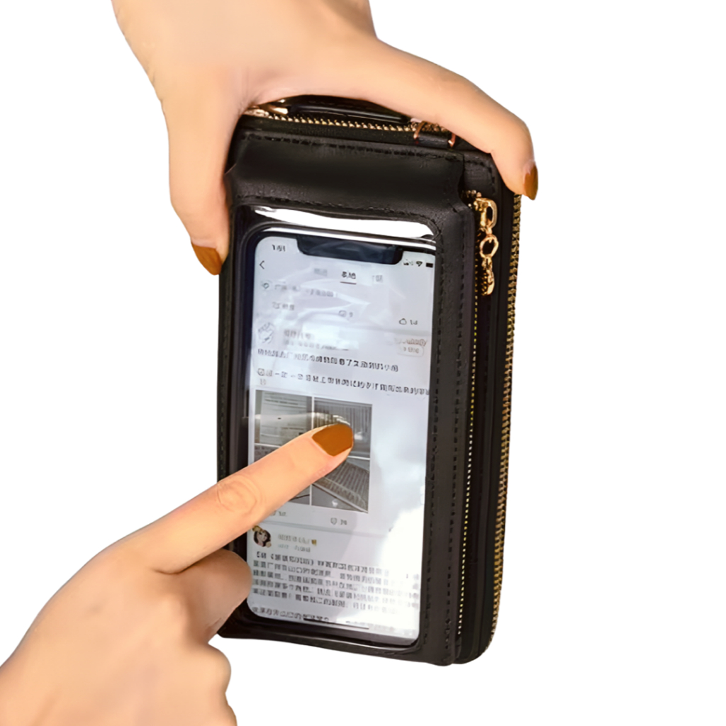 Jual Dompet Hp Wanita Touchscreen Multifungsi Kulit Sintetis Miniso ...