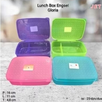 Jual JET-Lunch Box Engsel Sekat Glorio/Tepak Makan Premium Jet Engsel ...