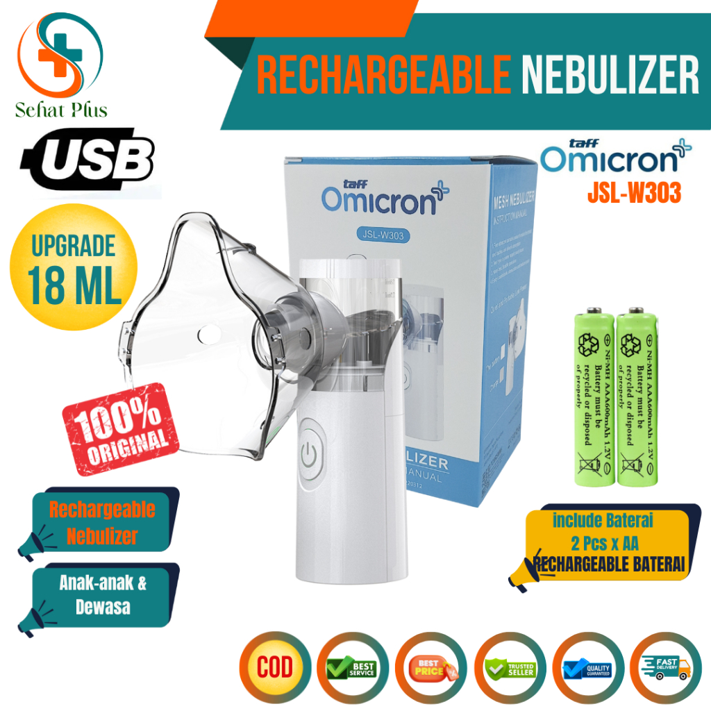Jual Alat Nebulizer Uap Portable Rechargeable Untuk Anak Batuk Pilek ...