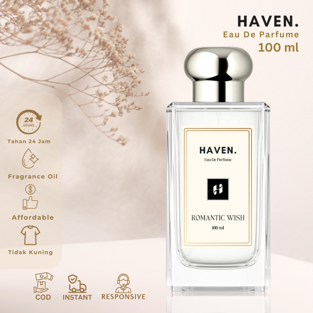 Jual PARFUM HAVEN EDP ROMANTIC WISH 100 ML - PARFUM TAHAN LAMA 24 JAM ...