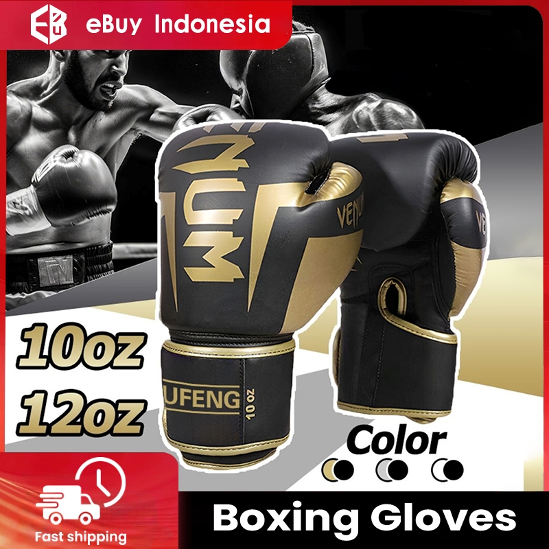 Jual Gloves Boxing Muay Thai Fighting Training Sarung Tinju / Sarung ...