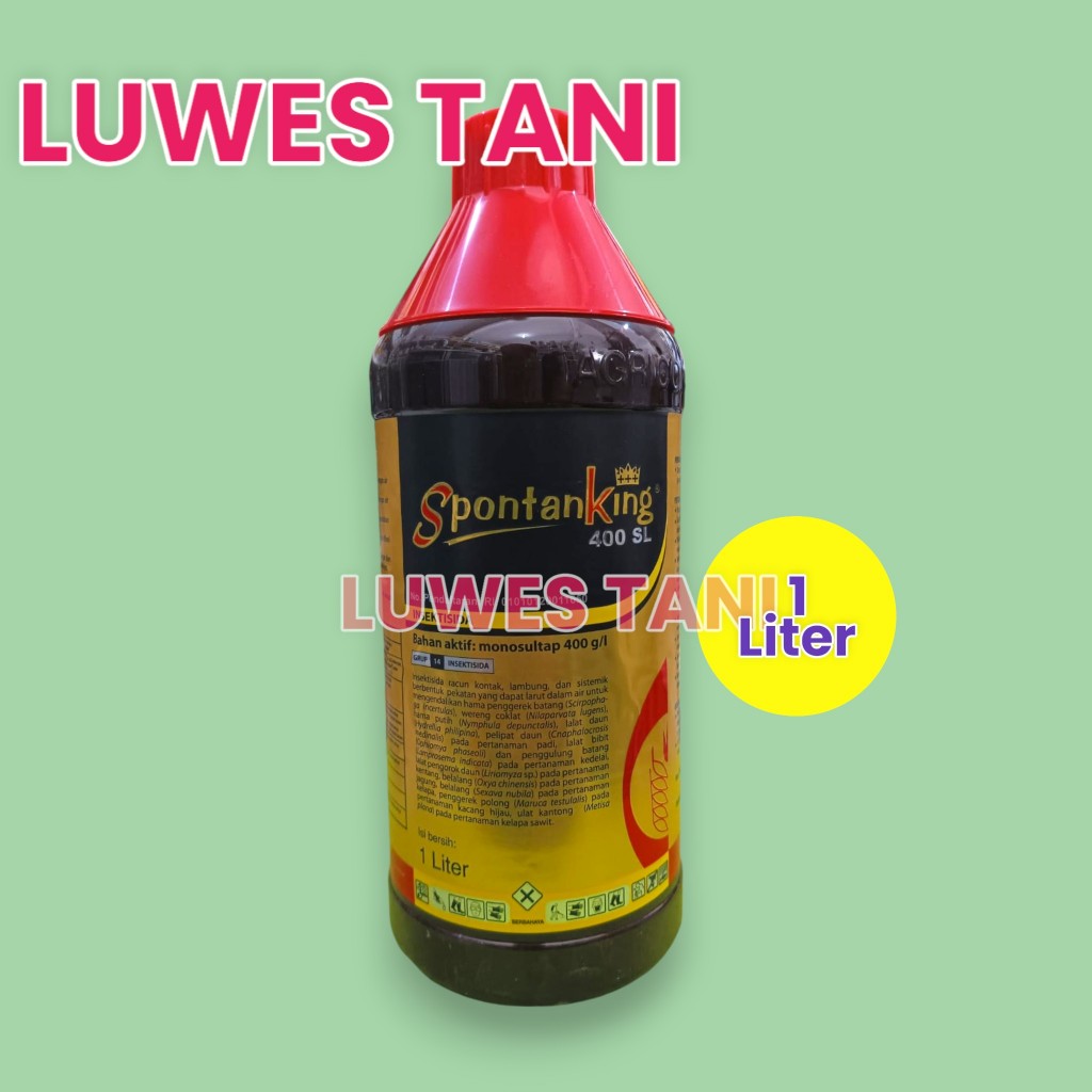 Jual Spontan King (BESAR) 400sl insektisida monosultap 1 liter | Shopee ...