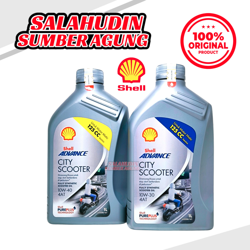 Jual Oli Mesin Shell Advance CITY Scooter Matic Sae 10W-30 & 10W-40 API ...