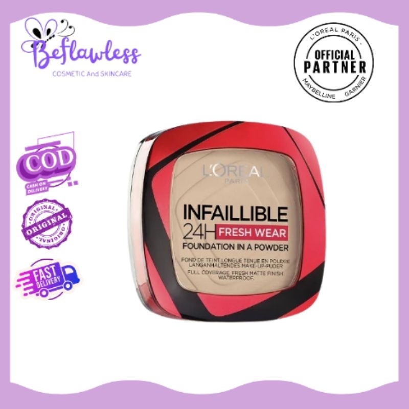 Jual L'OREAL INFALLIBLE 24H FRESH WEAR POWDER (BEDAK) | Shopee Indonesia