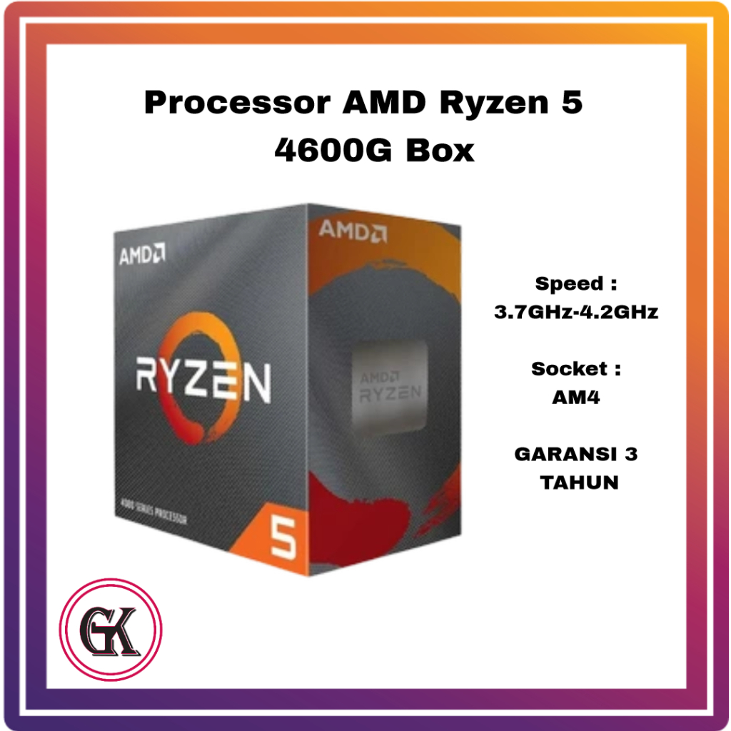 Jual PROCESSOR AMD RYZEN 5 4600G Up To 4.2 GHz Box | Shopee Indonesia