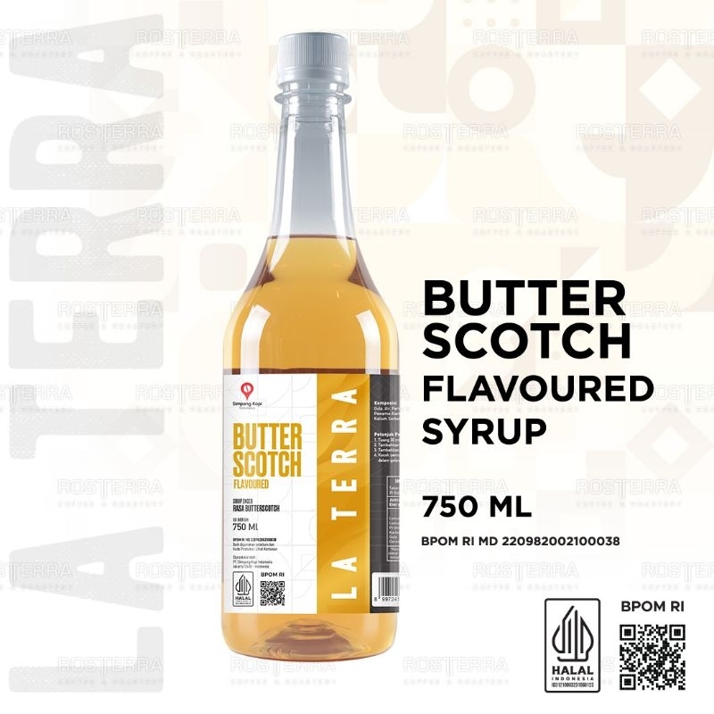 Jual Syrup Butter Scotch Flavor Minuman Sirup Rasa 750 ml La Terra ...