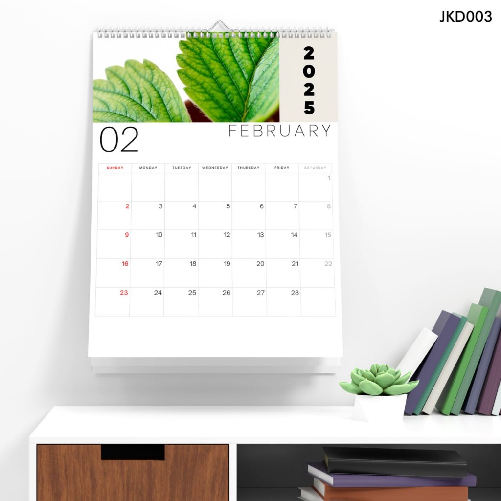 Jual kalender dinding 2025 lengkap aesthetic spiral ukuran A3 isi 13 ...