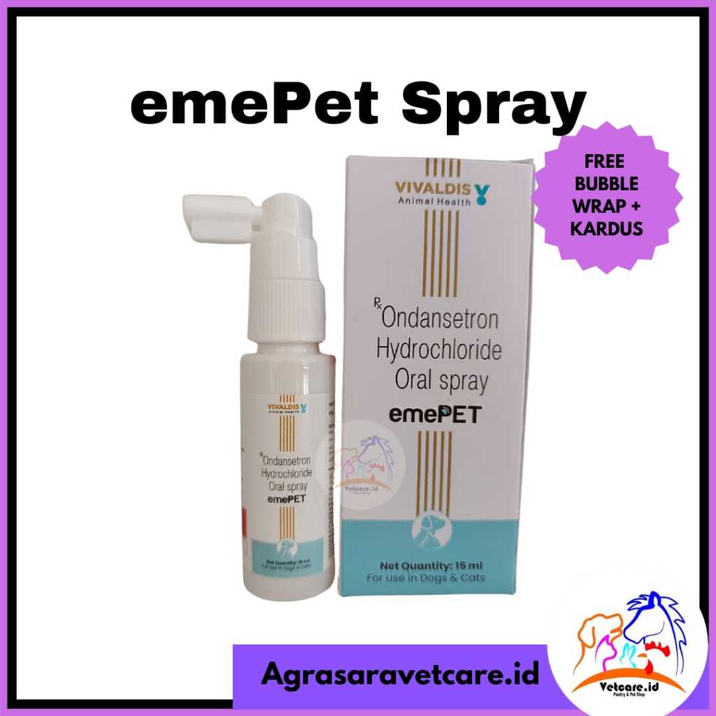 Jual Emepet oral Spray 15 Ml (Ondansentron 2%) VIVALDIS- Obat ...