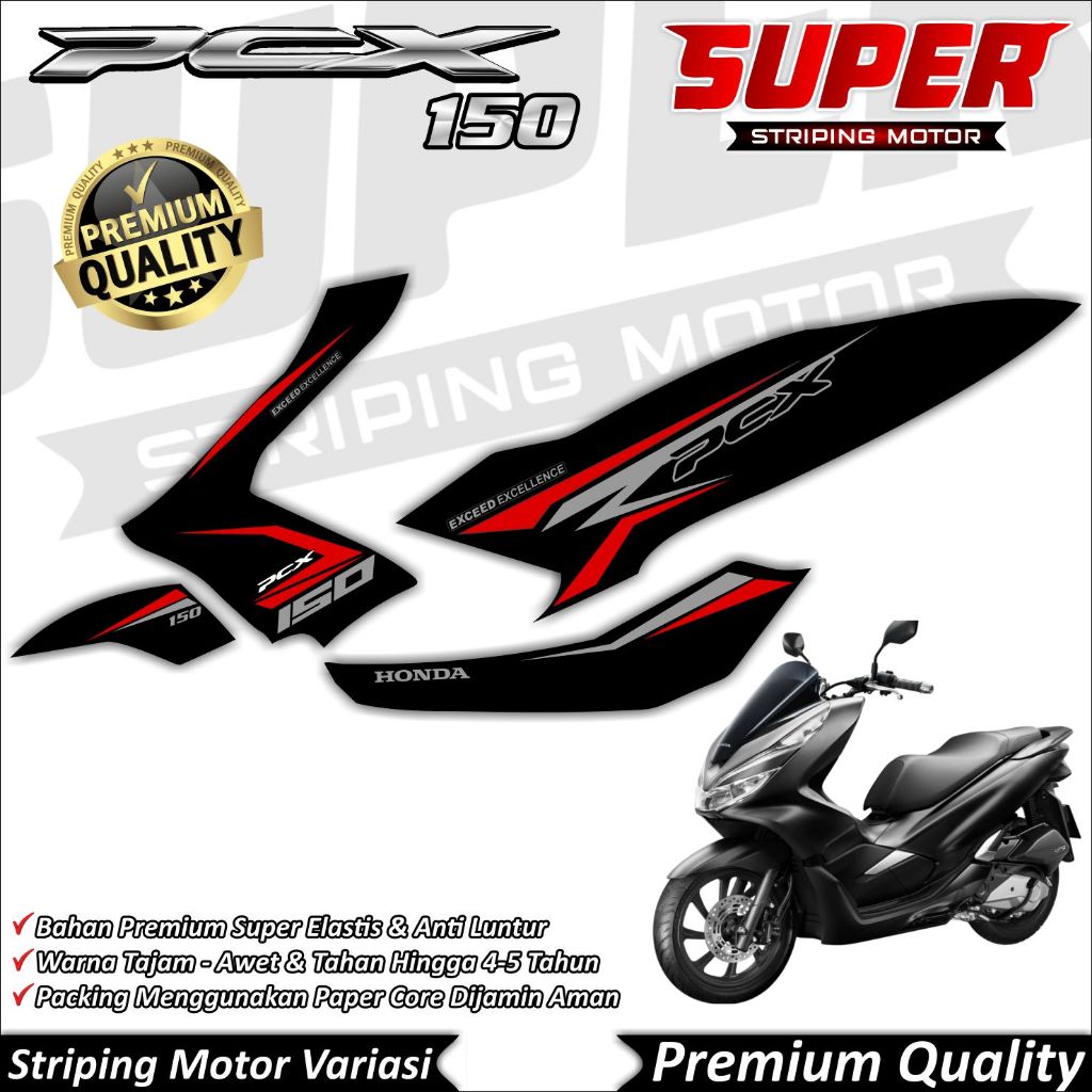 Jual Stiker PCX 150 2019 Anti Luntur keren Striping PCX 150 Striping ...