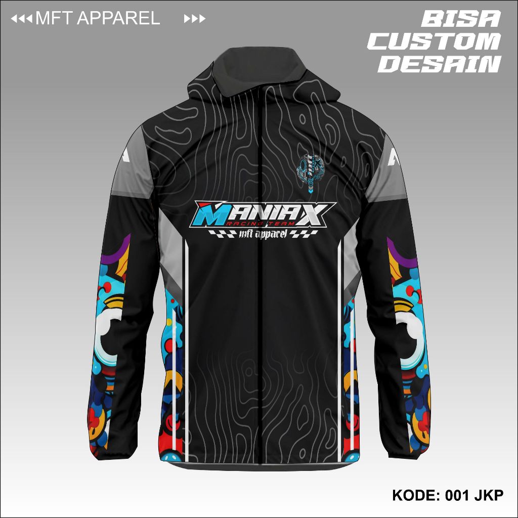 Jual Jaket Racing Custom Baju Jaket Racing Parasut Edit Nama & Nomor Bahas Taslan Waterpoof Bisa ...