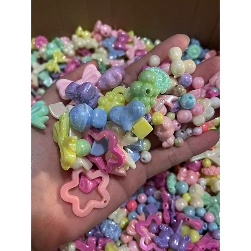 Jual manik MIX MODEL GLOSSY AB mix warna lebih dari 20 model mix ...