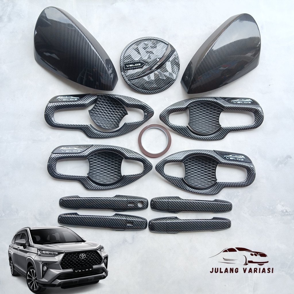 Jual Paket Outer Door Cover Handle Cover Spion Tank Cover Pegangan Pintu All New Veloz 2022 ...