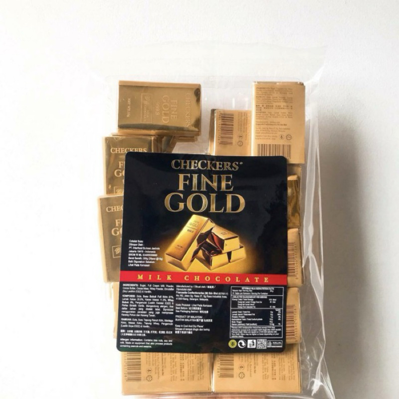 Jual CHECKERS Fine Gold Milk Chocolate 300g | Shopee Indonesia