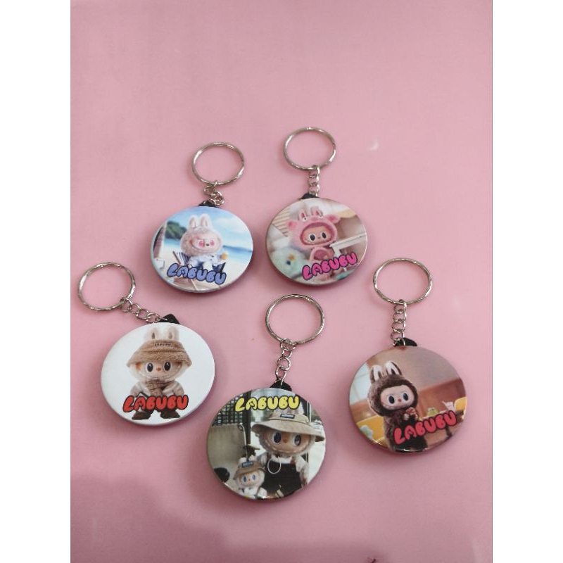 Jual isi 50 pcs souvenir gantungan kunci LABUBU VIRAL kemasan plastik ...