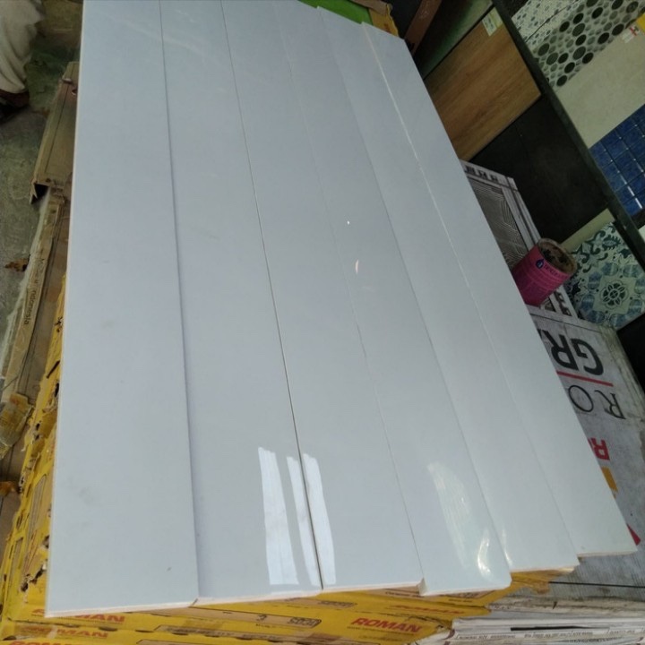 Jual granit plint dinding 10x60 motif putih ivory ukuran custom list ...