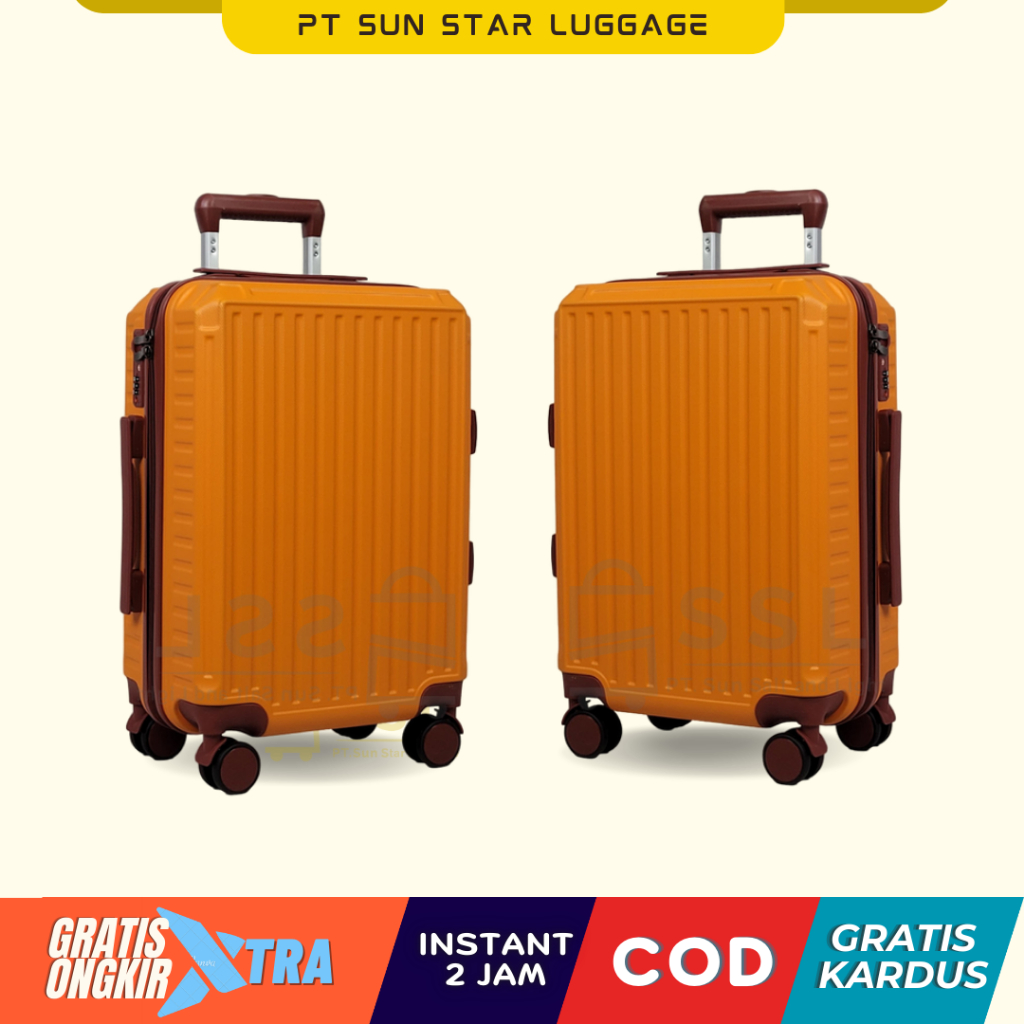 Jual Koper Premium Lokal Two Tone Ukuran Bagasi dan Kabin Anti Maling ...