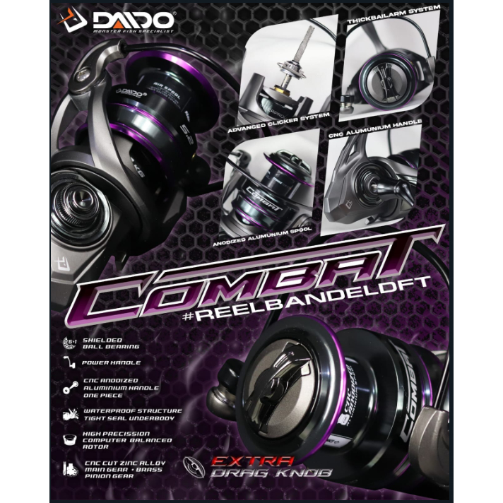 Jual Reel Pancing Daido ARCTIC / COMBAT 7 BEARING ALUMUNIUM SPOOL ...