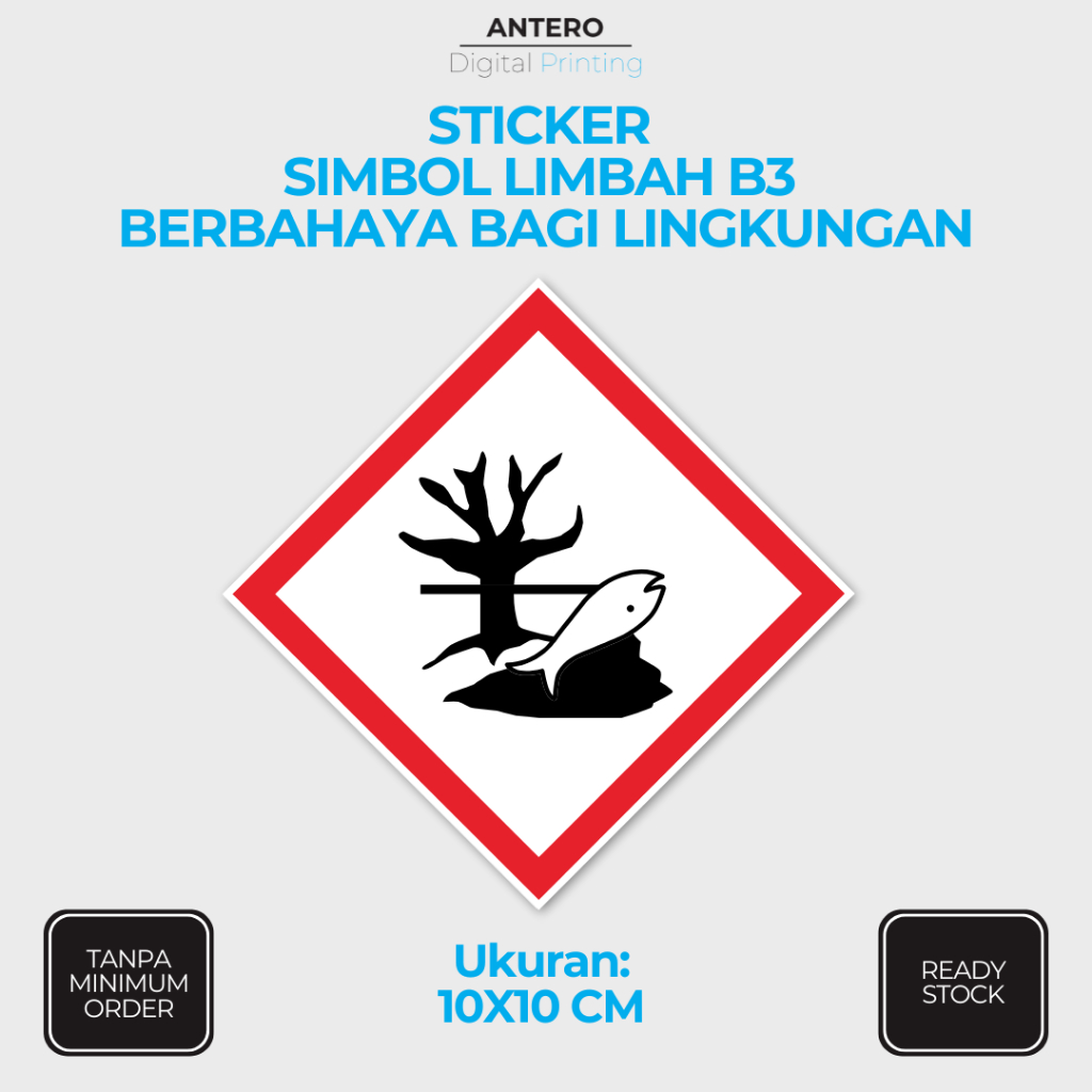 Jual STIKER LIMBAH B3 / BERBAHAYA BAGI LINGKUNGAN | STIKER PETUNJUK ...
