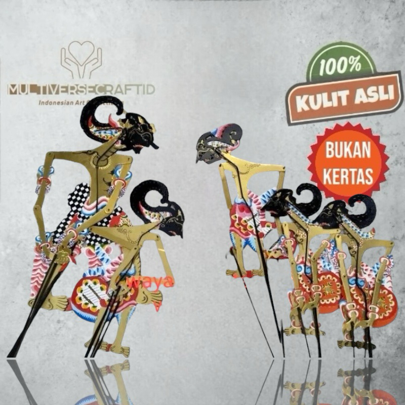Jual Wayang Mainan Anak Paket Pandawa Lima isi 5 Wayang Kulit Asli ...