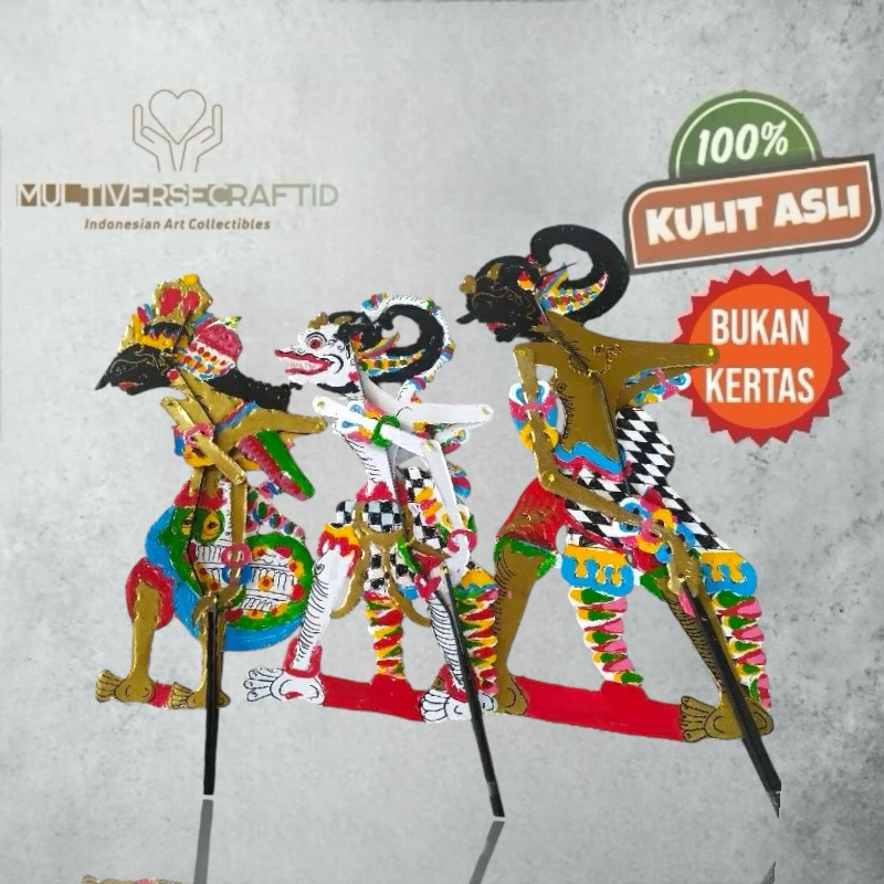 Jual MULTIVERSECRAFTID Wayang Mainan Anak Paket 3 Wayang Karakter ...