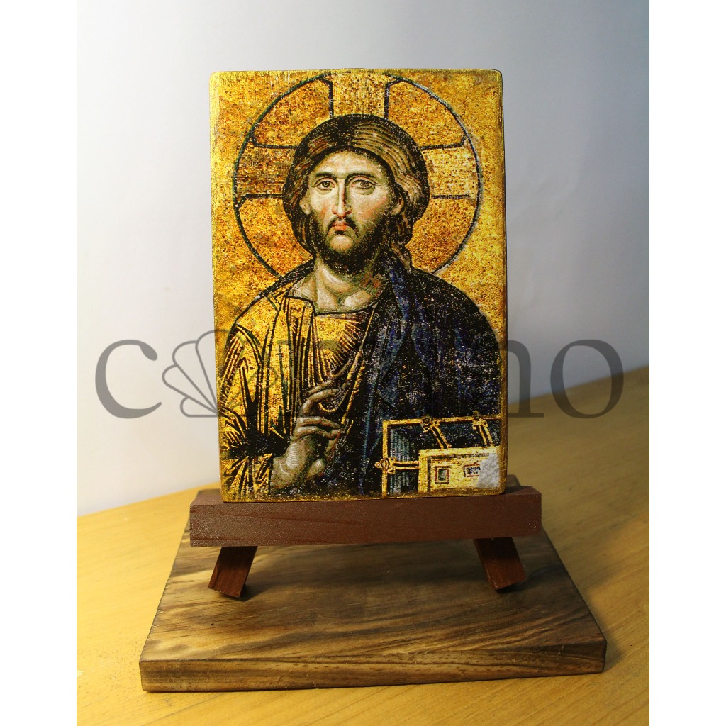 Jual Ikon Kristus Pantokrator Hagia Sophia | Christ Pantocrator Mozaic ...