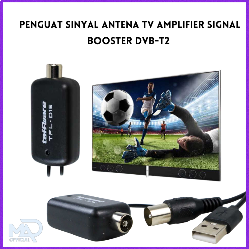 Jual COD Penguat Sinyal Antena TV Amplifier Signal Booster DVB-T2 ...
