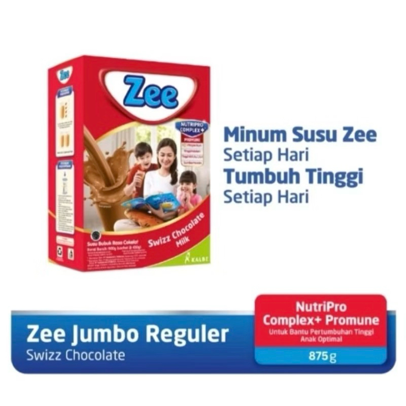 Jual ZEE REGULER JUMBO RASA VANILA / COKELAT 875gr | Shopee Indonesia