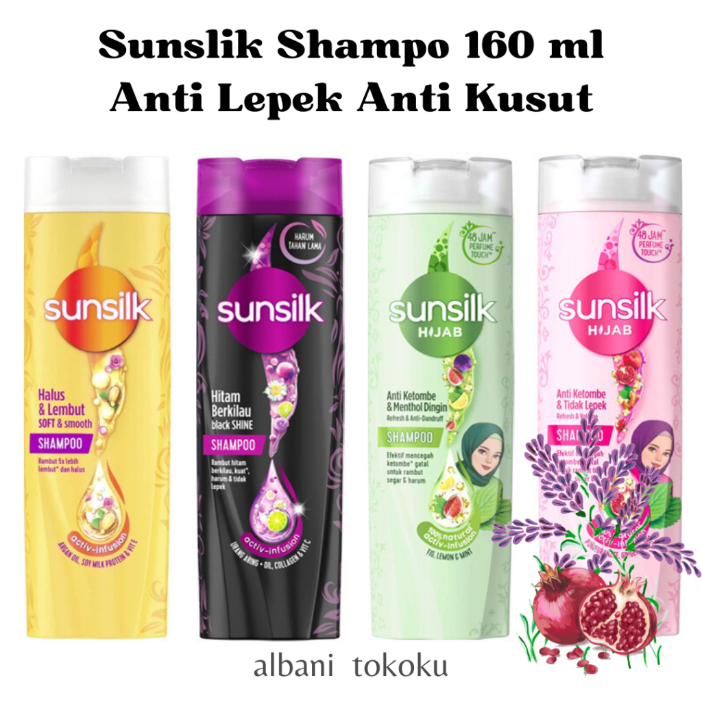 Jual Shampo Sunslik Kemasan 160 ml - Untuk Rambut Rontok dan Berketombe ...