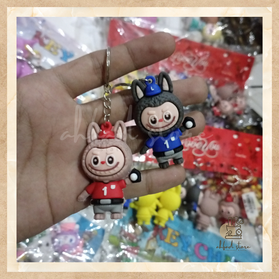 Jual gantungan Kunci Labubu / Gantungan Kunci Labubu Karet / Labubu ...