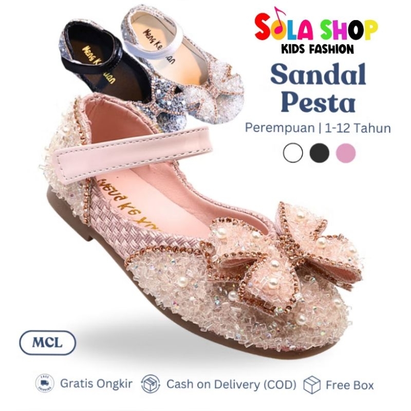 Jual SOLA SHOP - Sepatu Anak Perempuan Pesta Elegan type mcl | Shopee ...