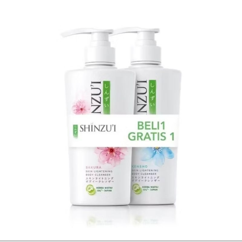 Jual (BELI 1 GRATIS 1) Shinzu'i Body Cleanser Pump 480ml (VARIAN RANDOM ...
