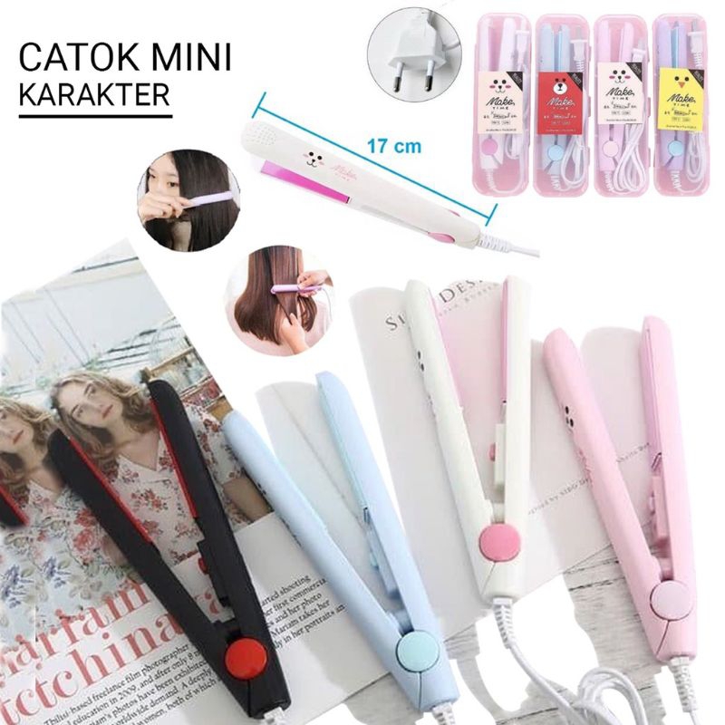 Jual Alat Catok Rambut Mini 2in1 Set Lurus dan Keriting | Shopee Indonesia