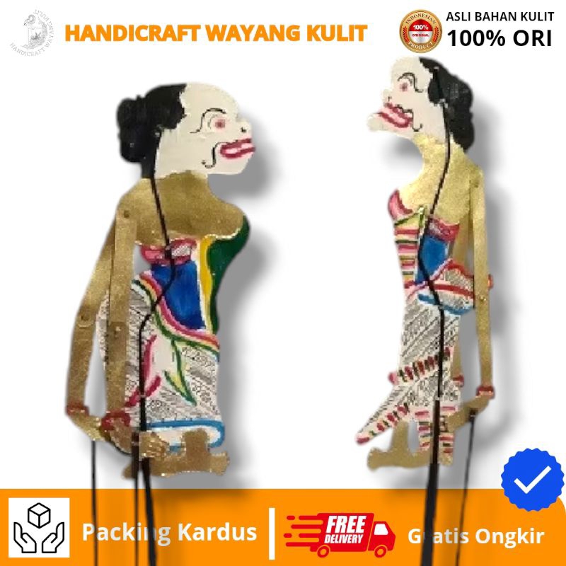 Jual HANDICRAFT WAYANG KULIT | Wayang kulit Asli Limbuk dan Cangik ...