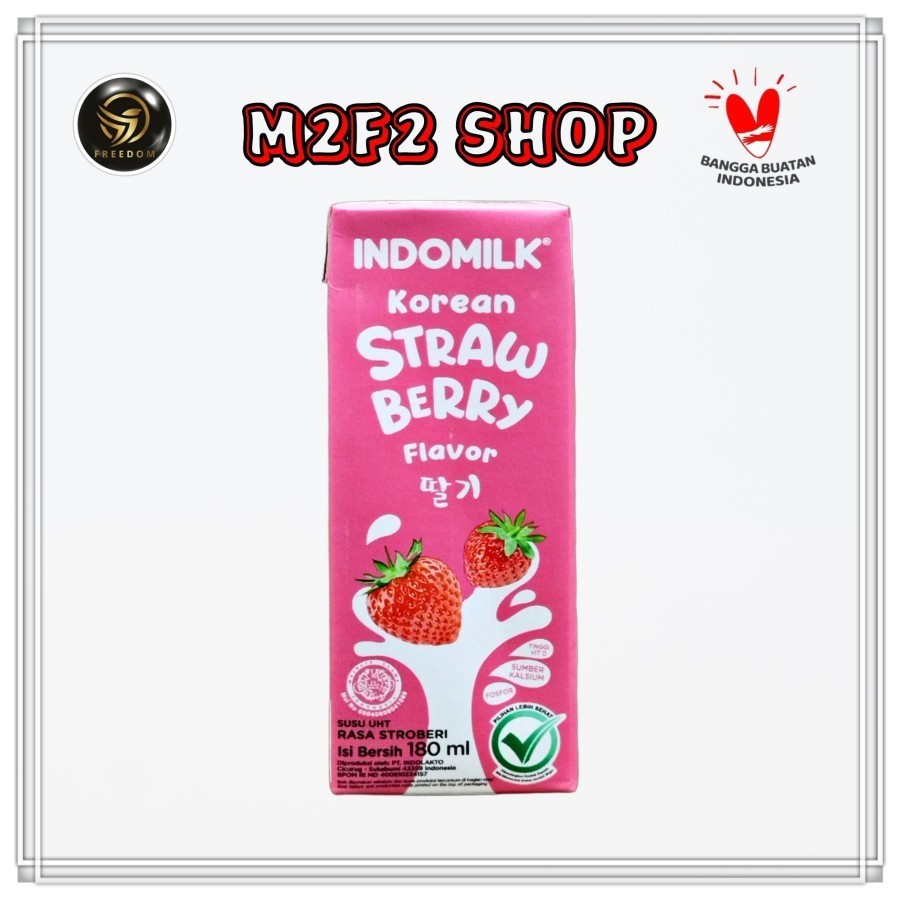 Jual Susu Indomilk Korean Strawberry | Stroberi Kotak UHT - 180 ml (Kemasan Karton) | Shopee ...