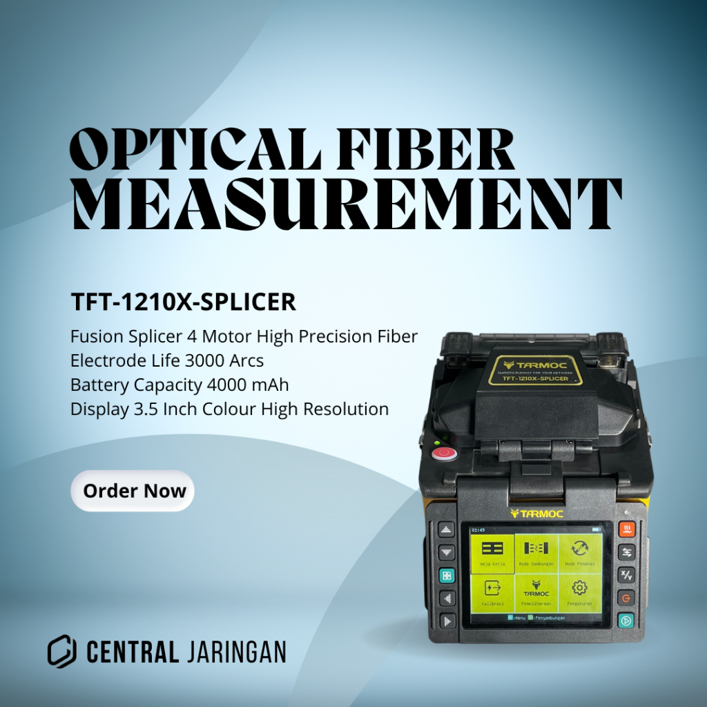 Jual Tarmoc TFT-1210X-SPLICER | 4 Motor Fiber Optic Fusion Splicer Alat ...