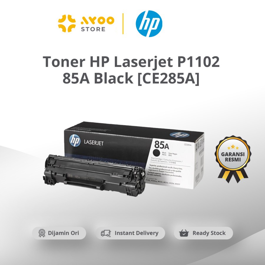 Jual HP Toner Cartridge 85A [CE285A] - Black Original Garansi Resmi ...
