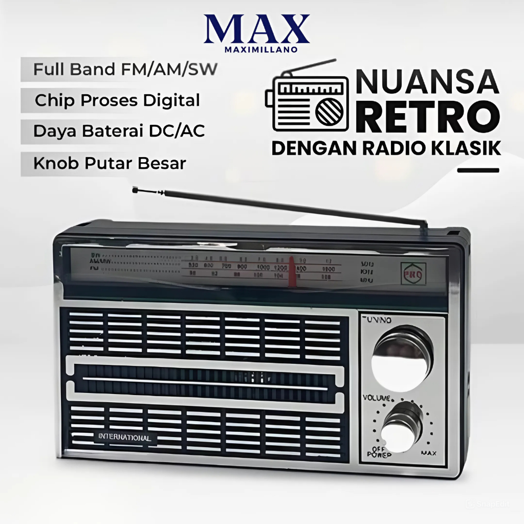 Jual RADIO LISTRIK DAN BATRAI JADUL F-4250 / RADIO 3 BAND FM/SW/MW ...