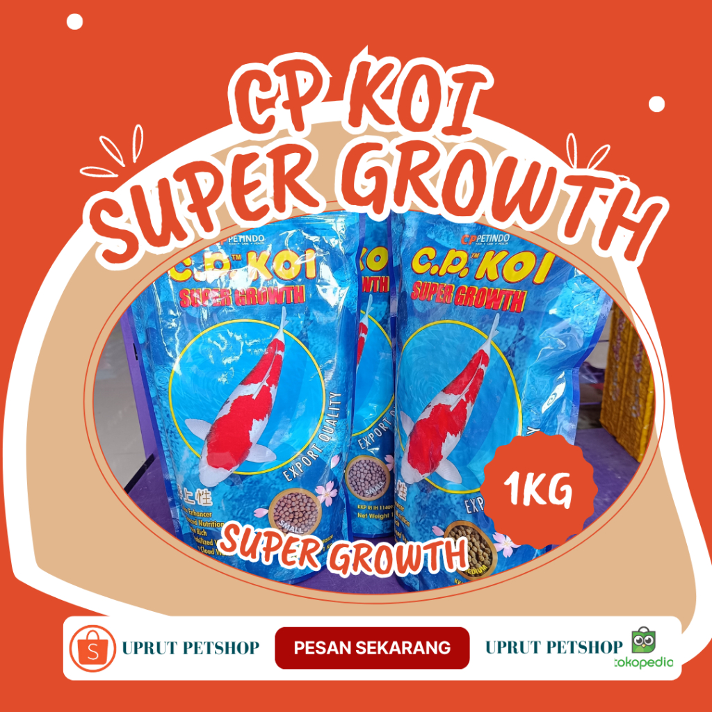 Jual CP KOI FISH FOOD FLOATING 1KG ~ PAKAN IKAN KOI 1KG | Shopee Indonesia