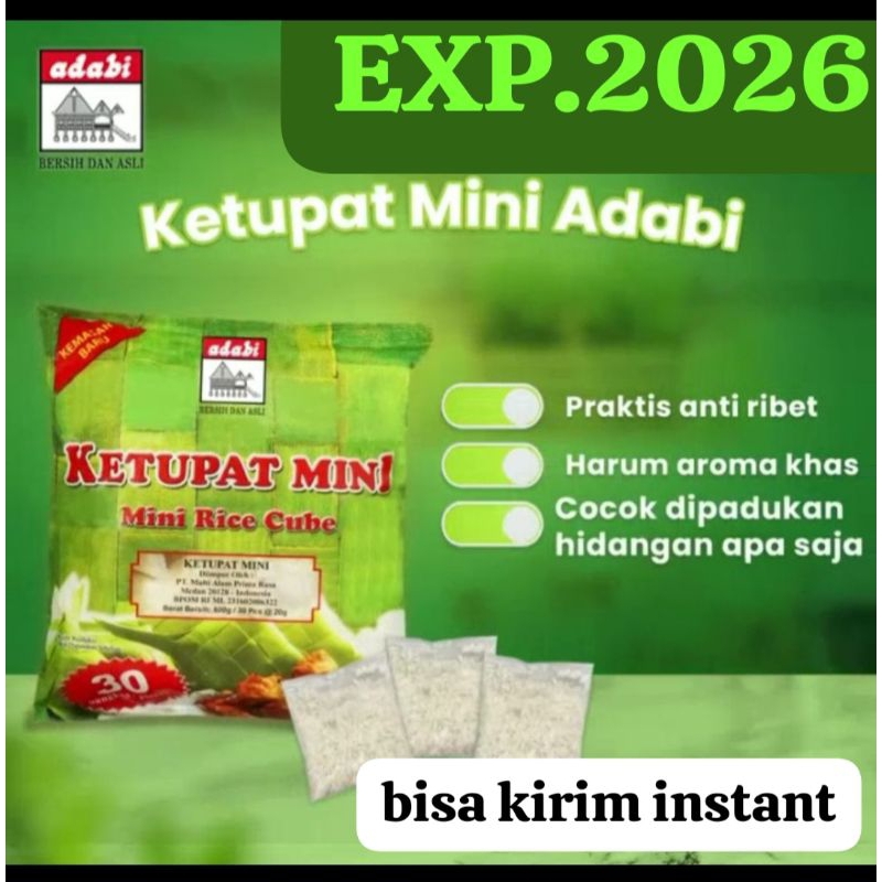 Jual KETUPAT MINI INSTANT ADABI CARDELA SERASA LONTONG PRAKTIS | Shopee ...