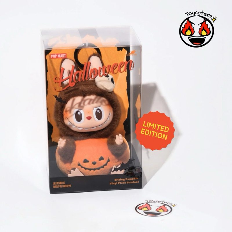 Jual Popmart Labubu Halloween Sitting Pumpkin Vinyl Plush Pendant ...