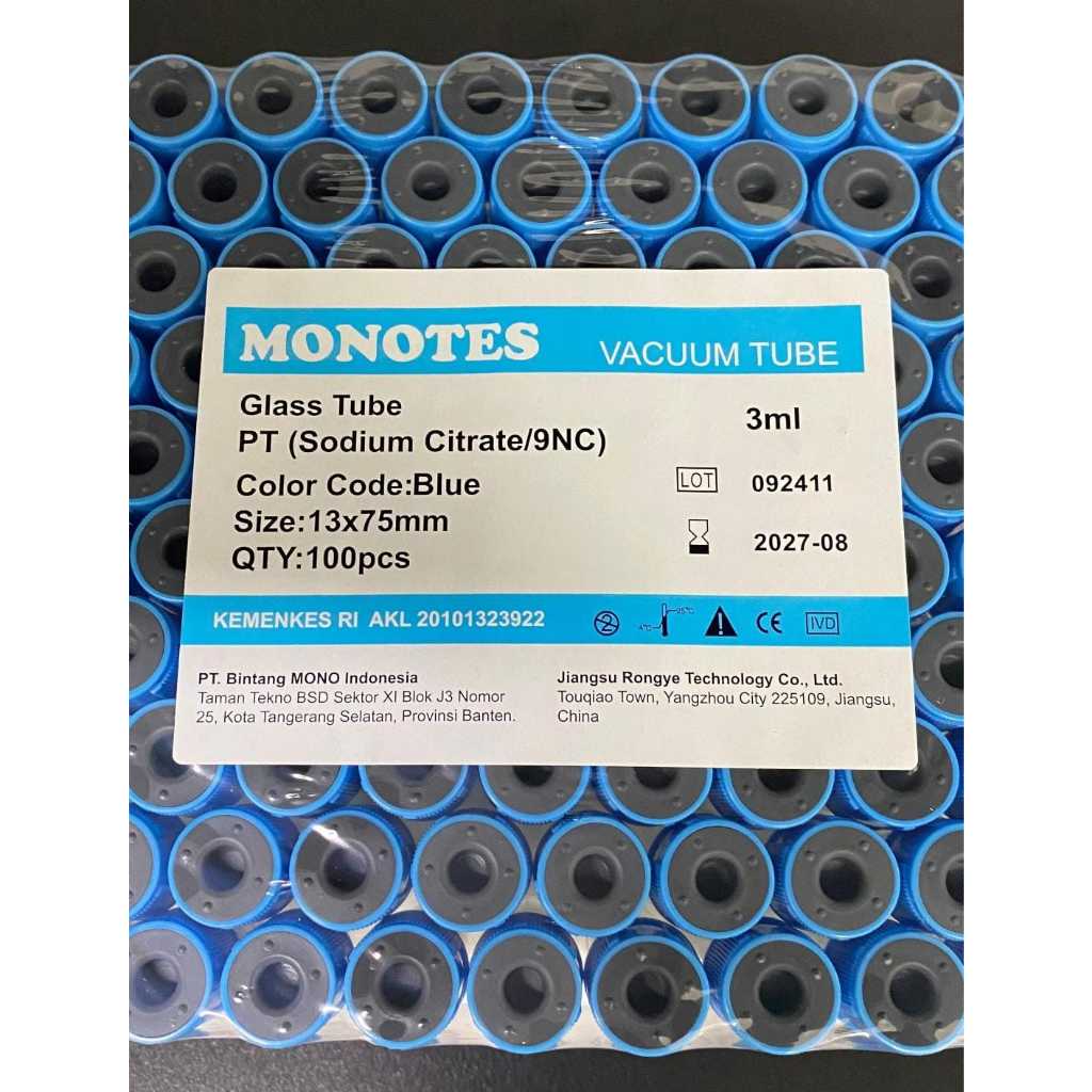 Jual Sodium Citrat 3ml glass | Tabung Citrat 3ml glass | Shopee Indonesia
