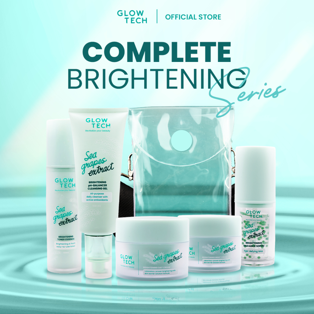 Jual COMPLETE BRIGHTENING SERIES - GLOW TECH - BPOM | Shopee Indonesia