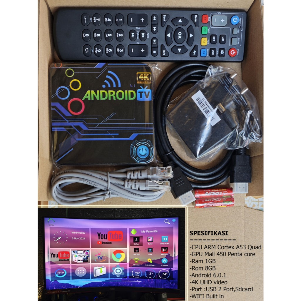 Jual Android TV ZTΣ B86OH-4K (Android TV BoX) | Shopee Indonesia